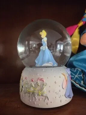 Accents | Vintage Disney Musical Cinderella Snow Globe With Blue Dress ...